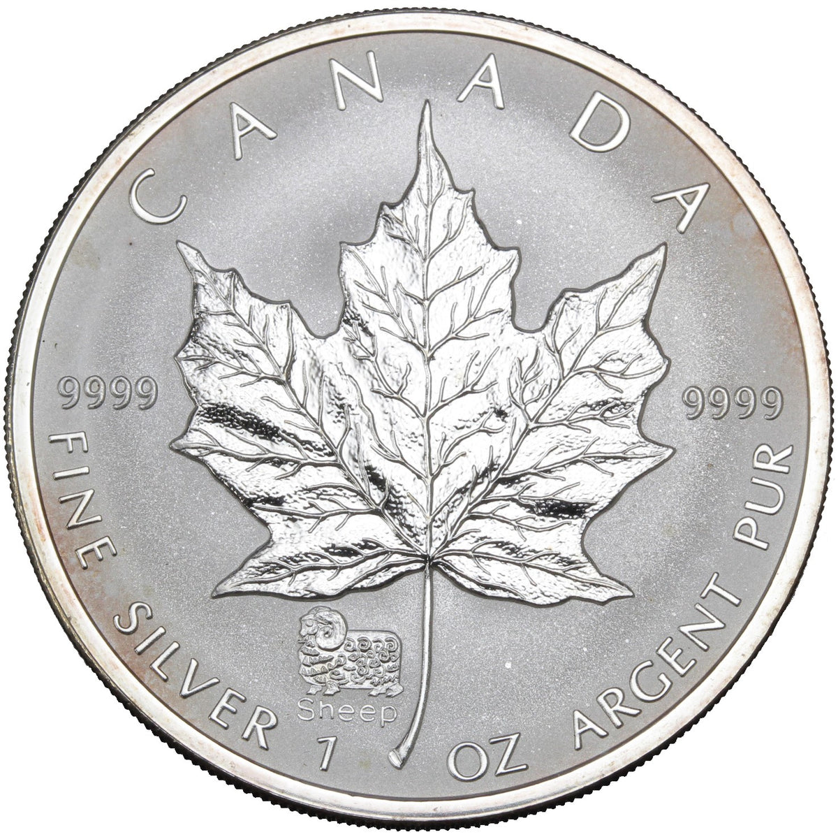 2003 - Canada - $5 - Maple Leaf - Privy Sheep - Fine Silver (Slight To – MK Coins