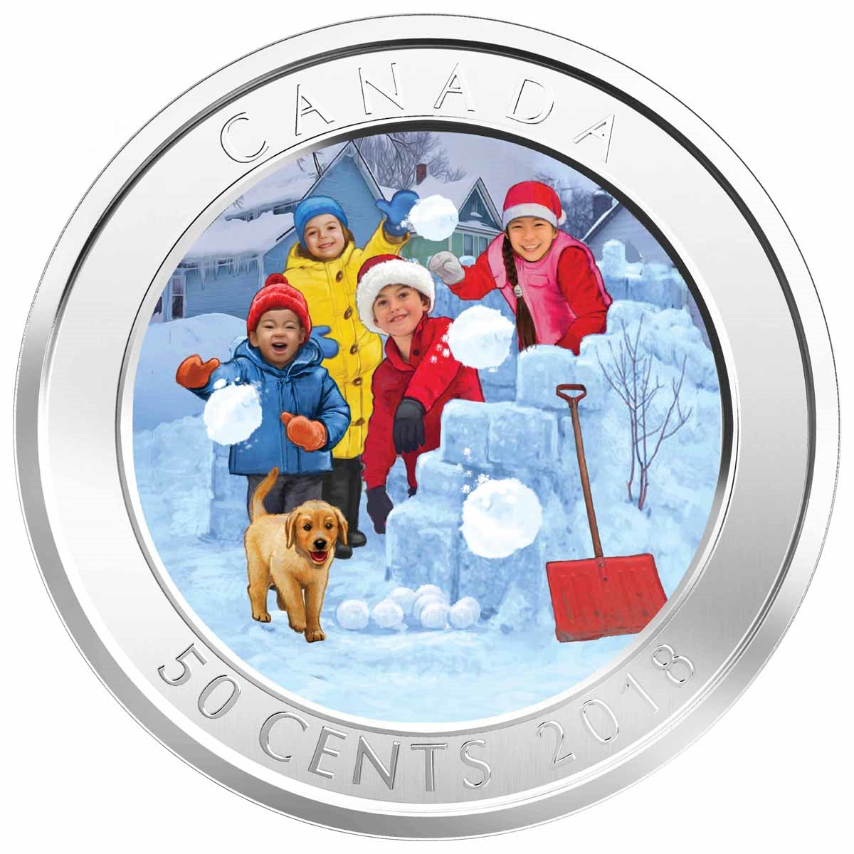 2018 - Canada - 50c - Snowball Fight – MK Coins