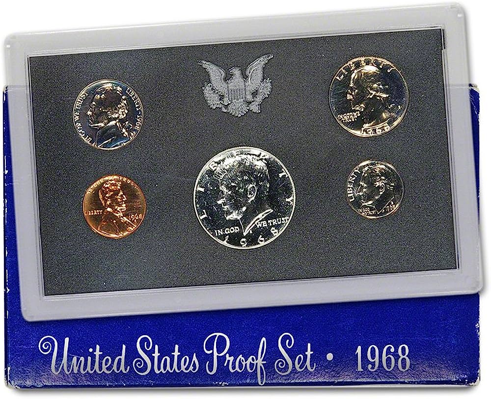 1968 S - USA - Proof Set (5 Coins) – MK Coins