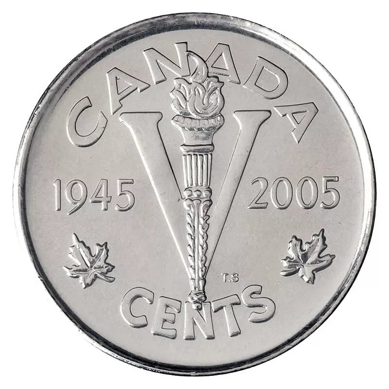 2005 P (1945-) - 5c - Victory VE-Day 60th Anniv. - Original Mint Roll ...