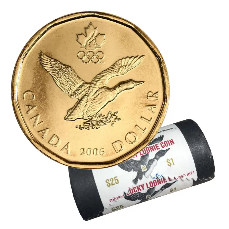 2006 - $1 - Lucky Loonie - Special Wrap Roll (25 pcs) – MK Coins