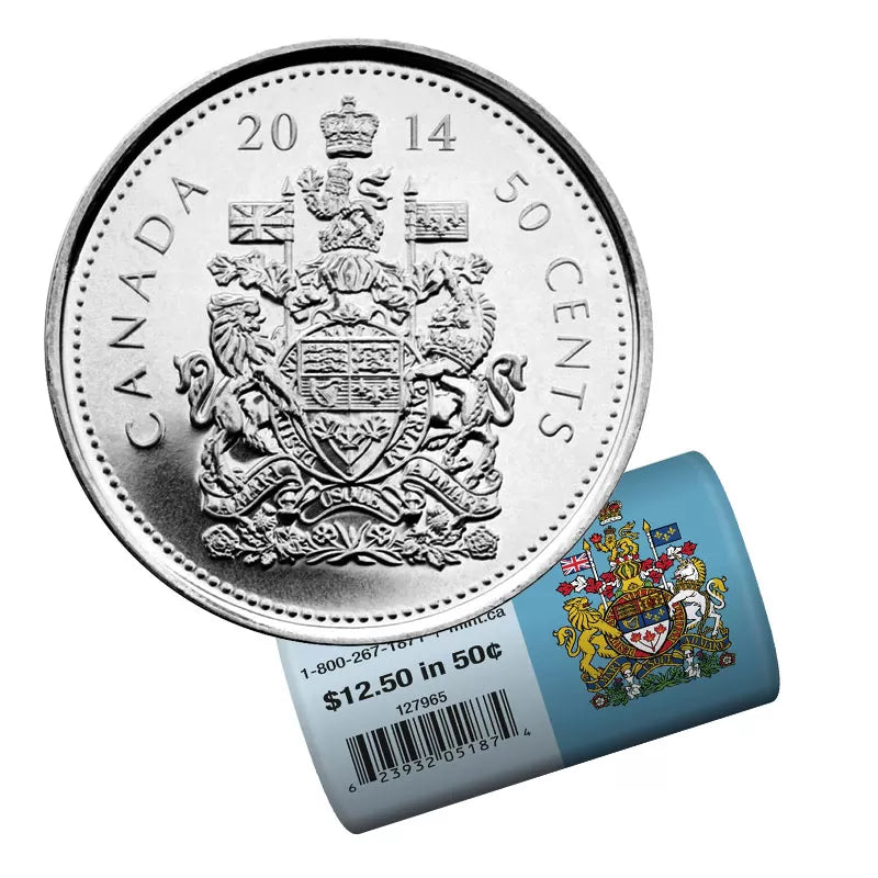 2014 - Canada - 50c - Special RCM Wrapped Roll (25 pcs.) – MK Coins