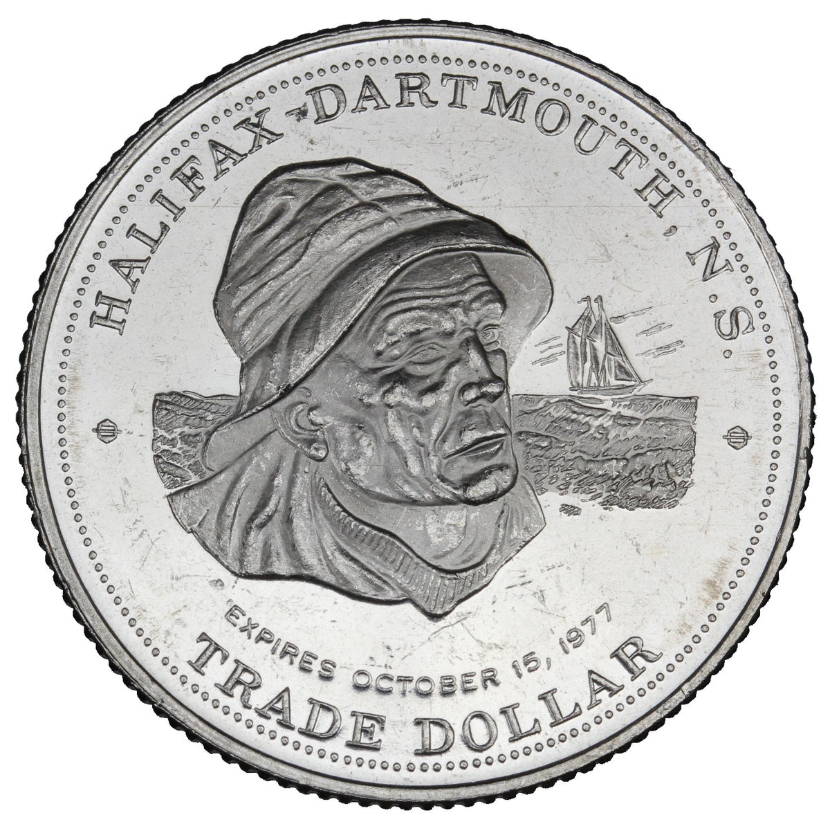 1977 - Halifax / Dartmouth - $1 Municipal Trade Token - UNC – MK Coins