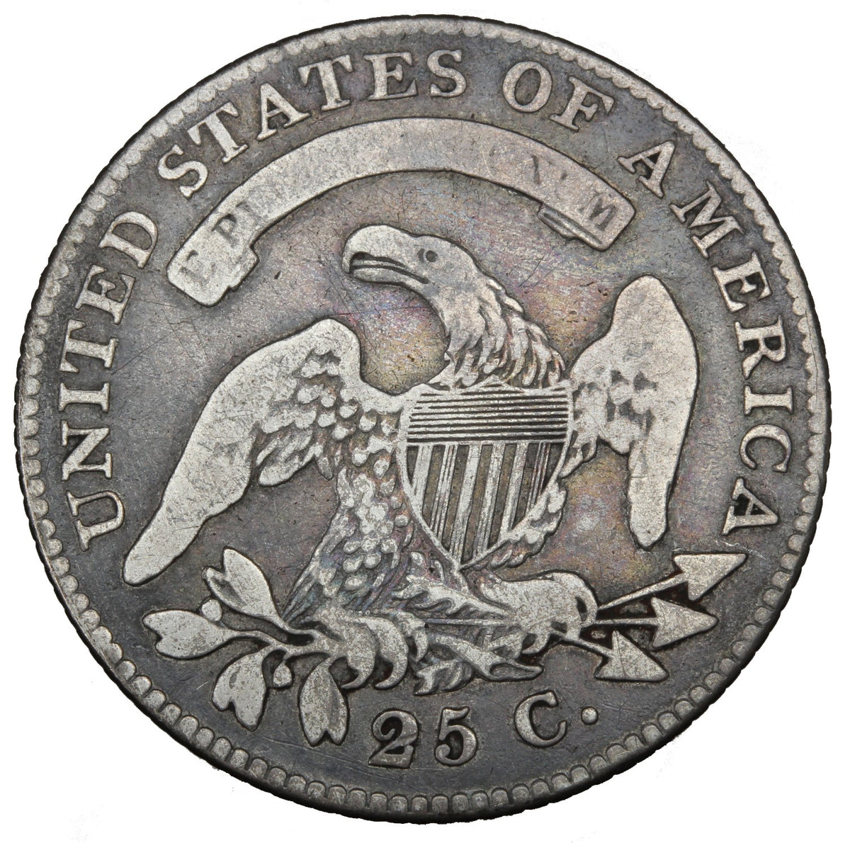 1825 - USA - 25c - 5 over 4 Close Date - VG8 – MK Coins