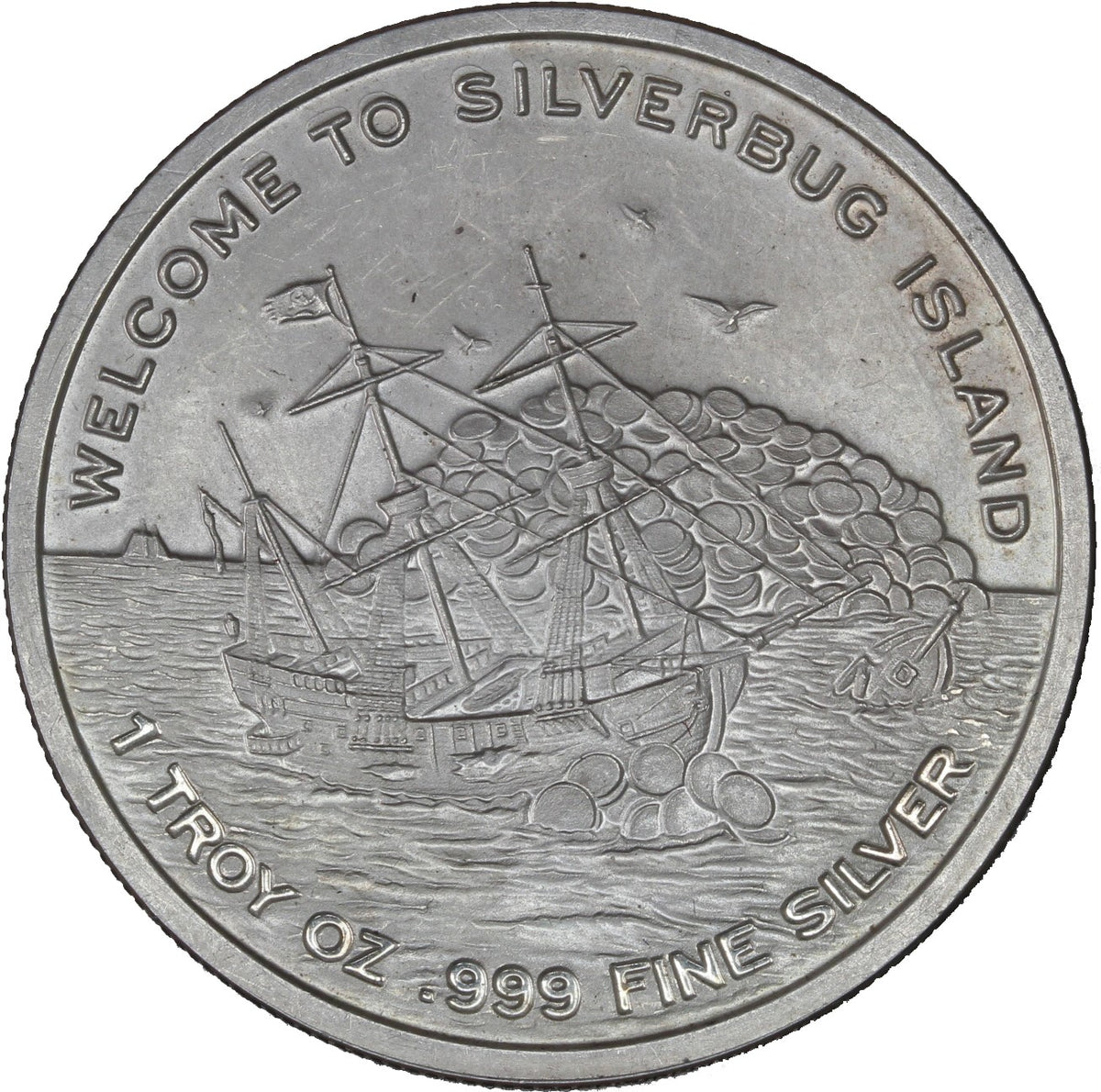 2018 - 1 oz - Round - Welcome to Silverbug Island - Fine Silver – MK Coins