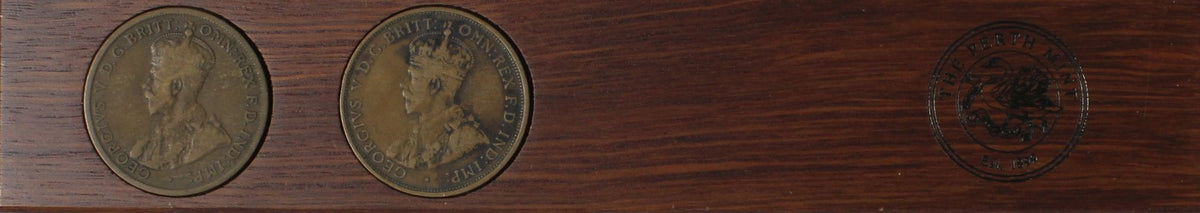 1915 - Perth Mint - Two-Up Australian Pennies Set (2) – MK Coins