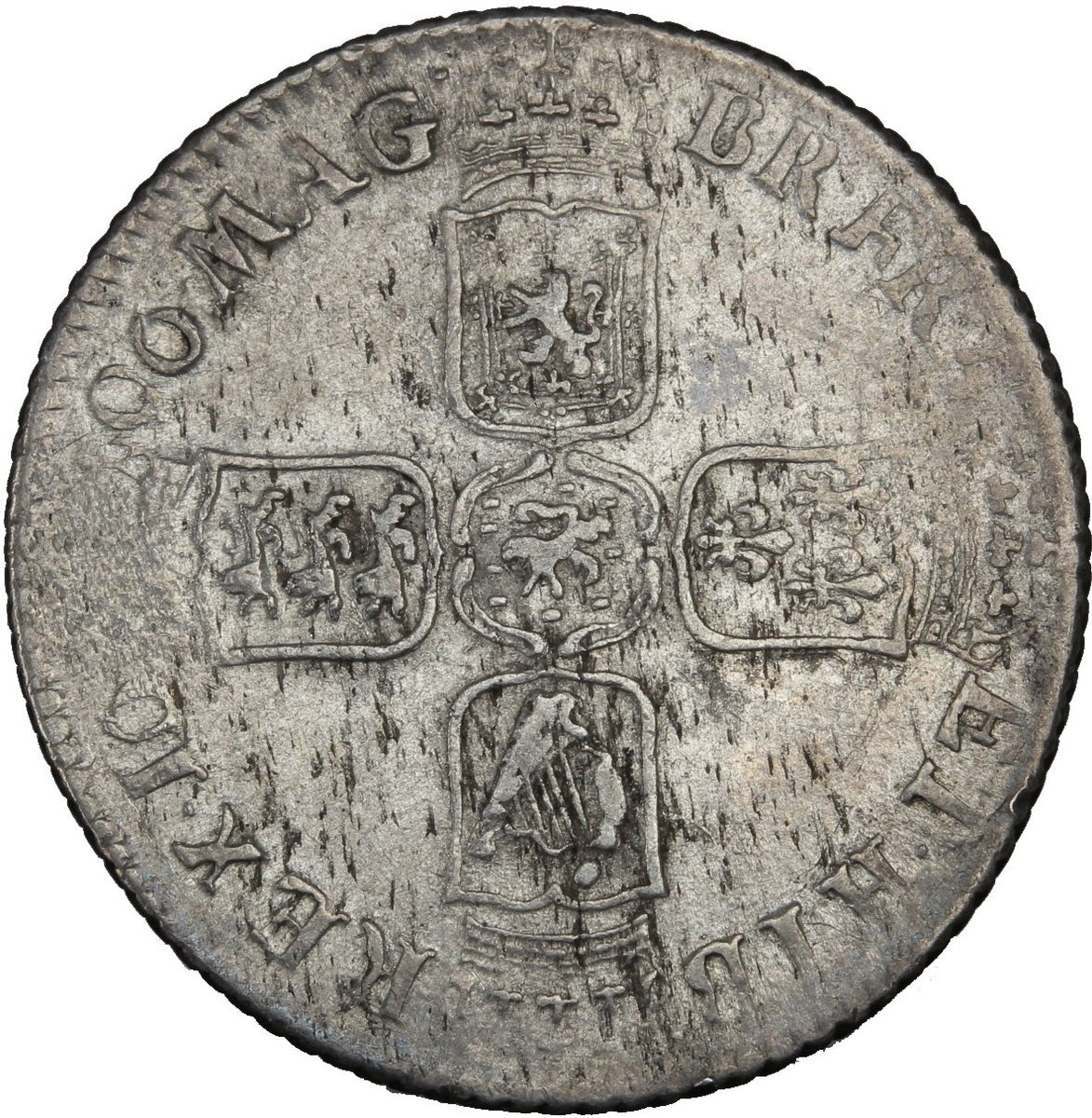 1696 - Great Britain - 1 Shilling - N - VF – MK Coins