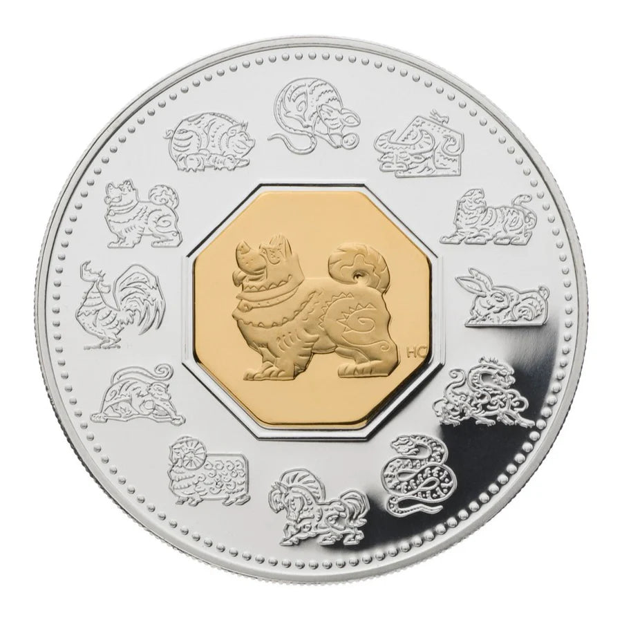 2006 - Canada - $15 - Year of the Dog - Stamp and Coin Set – MK Coins
