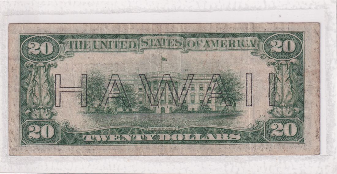 1934 - USA - $20 - Hawaii - L89375253A – MK Coins
