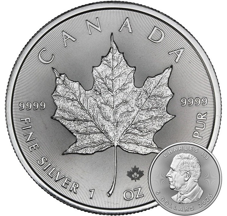 1 oz - 2025 - Silver Maple Leaf – MK Coins