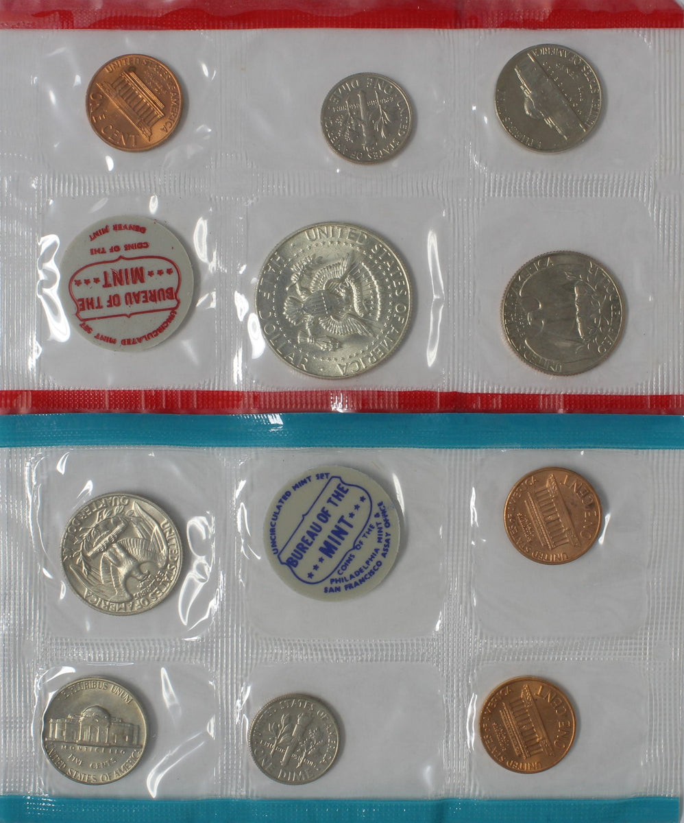 1970 P-D-S, With Large Date Cent - USA - Uncirculated Set (10 Coins ...