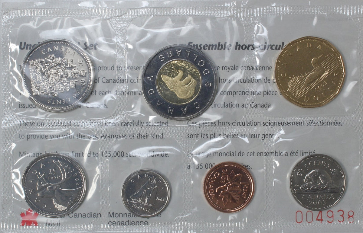 2003 - Canada - UNC Set – MK Coins