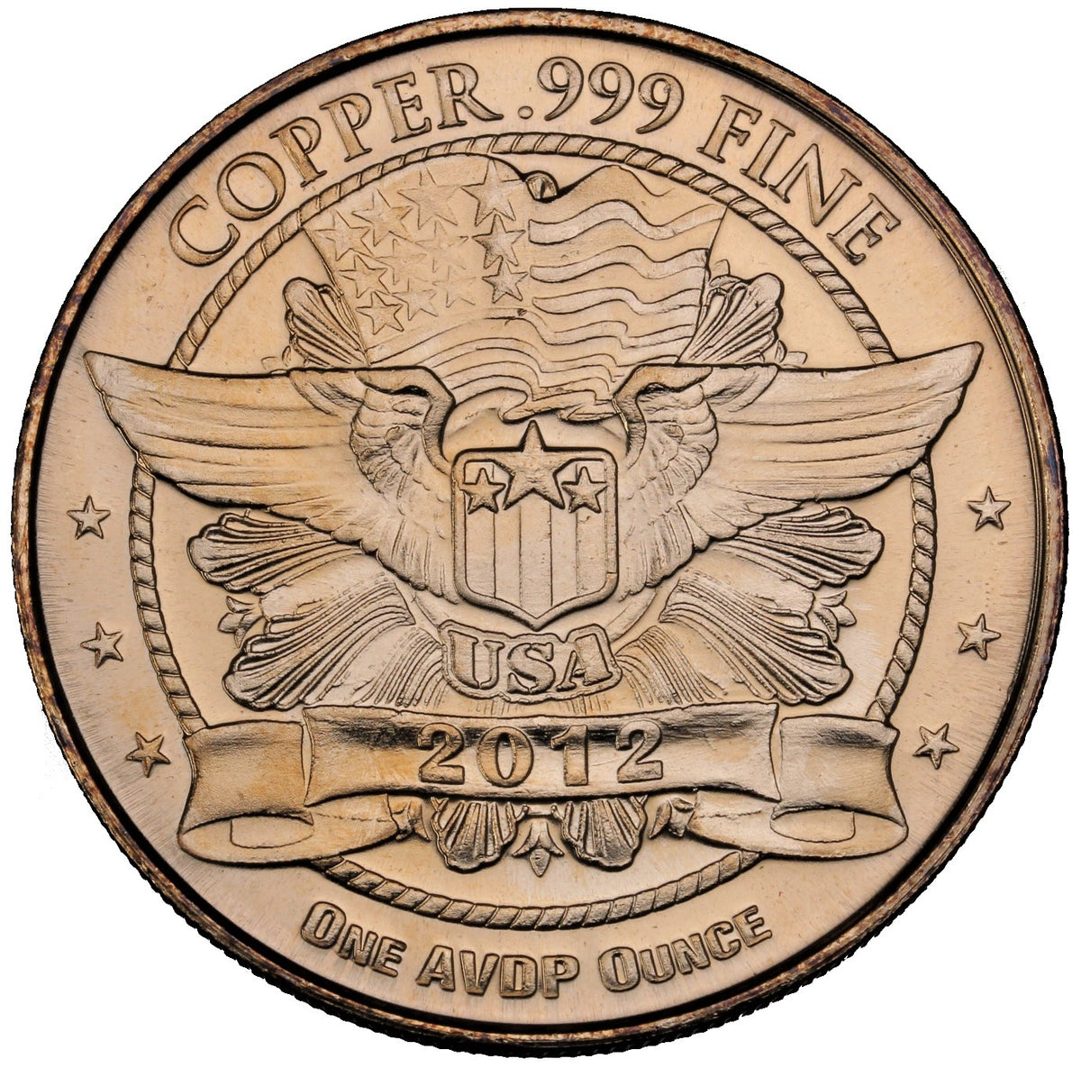 1 oz - 2012 Copper Round - Liberty – MK Coins