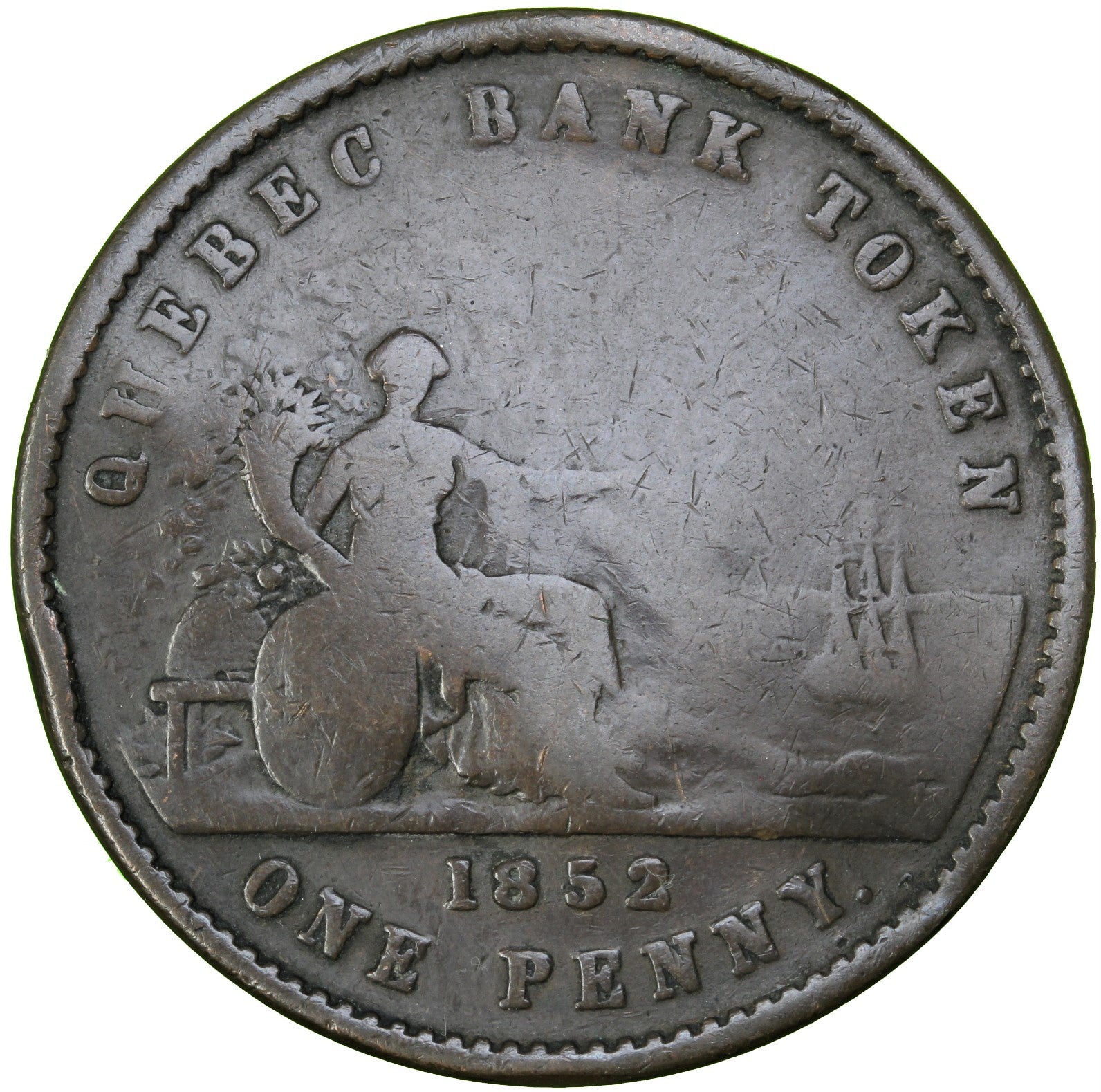 1852 - Province of Canada - One Penny – MK Coins