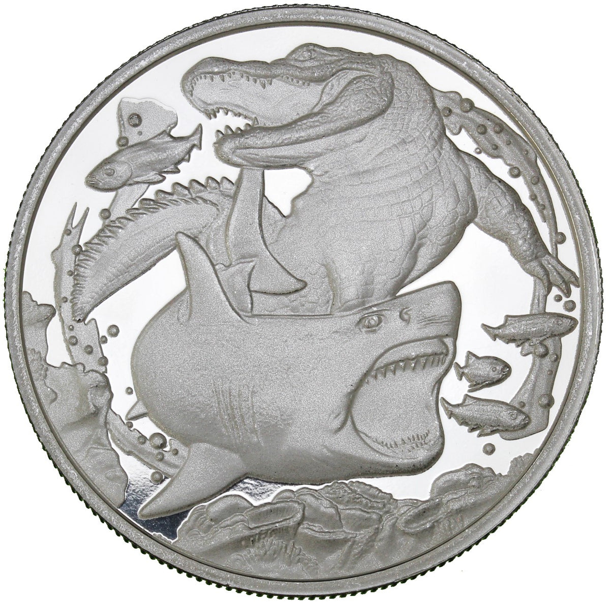 1 oz - 2022 - Niue - Shark vs Crocodile - Fine Silver – MK Coins