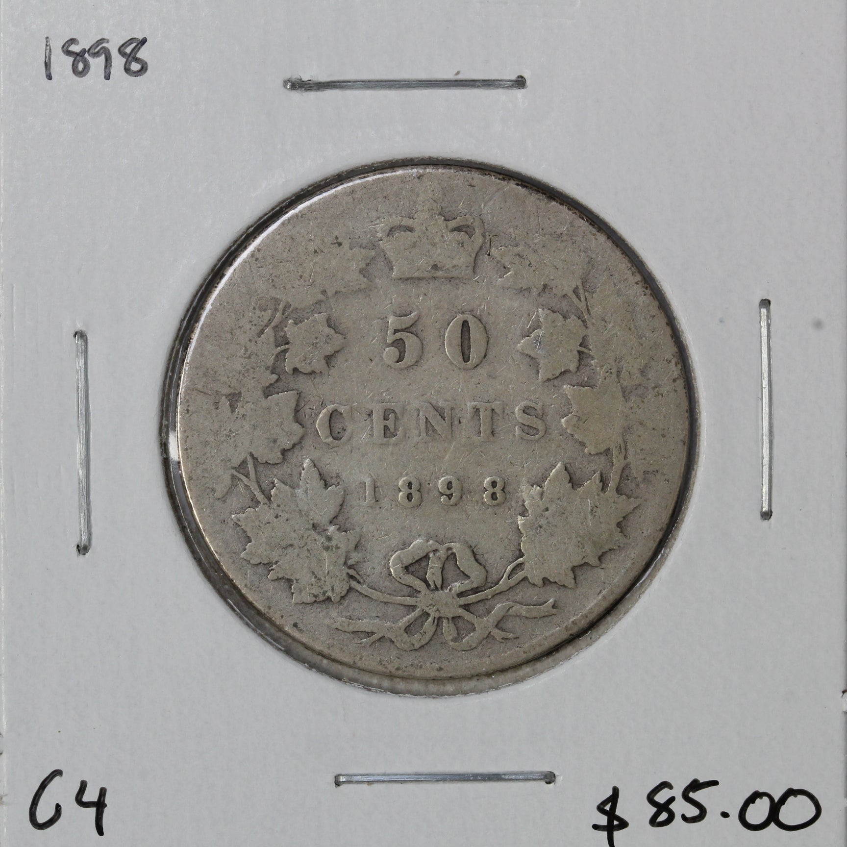 1898 - Canada - 50c - G4 – MK Coins