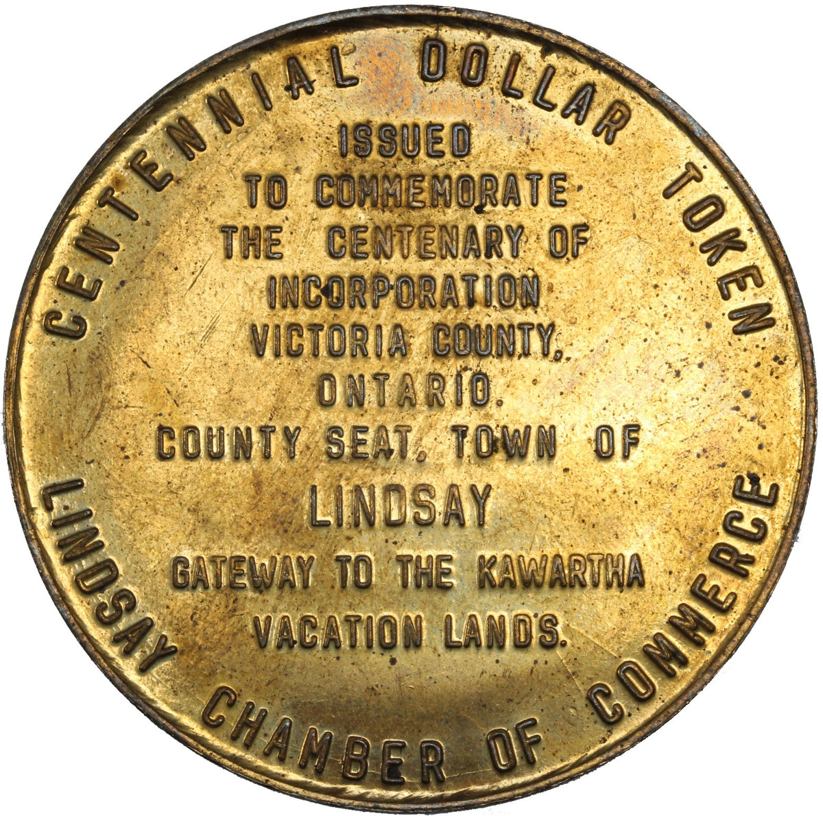 1961 - County of Victoria - $1 Municipal Trade Token - UNC – MK Coins