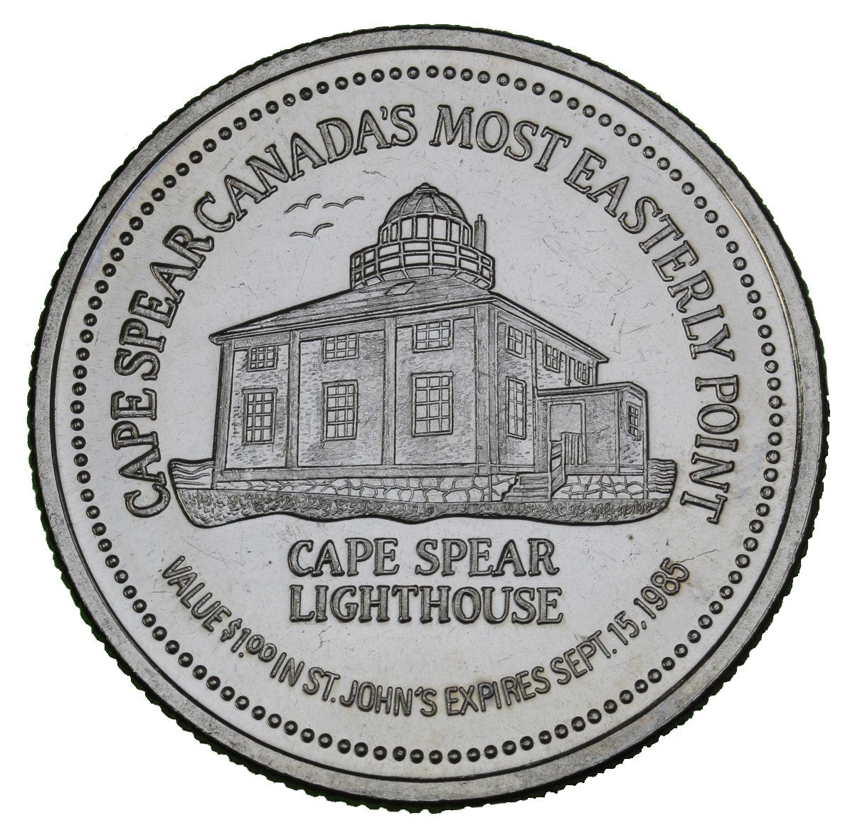 1985 - St. John's - $1 Municipal Trade Token - UNC – MK Coins