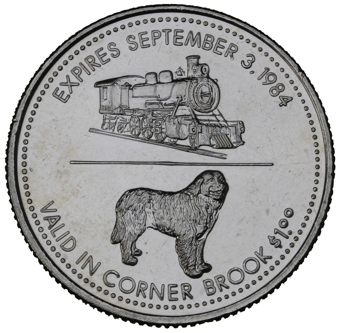 1984 - Corner Brook - $1 Municipal Trade Token - UNC – MK Coins