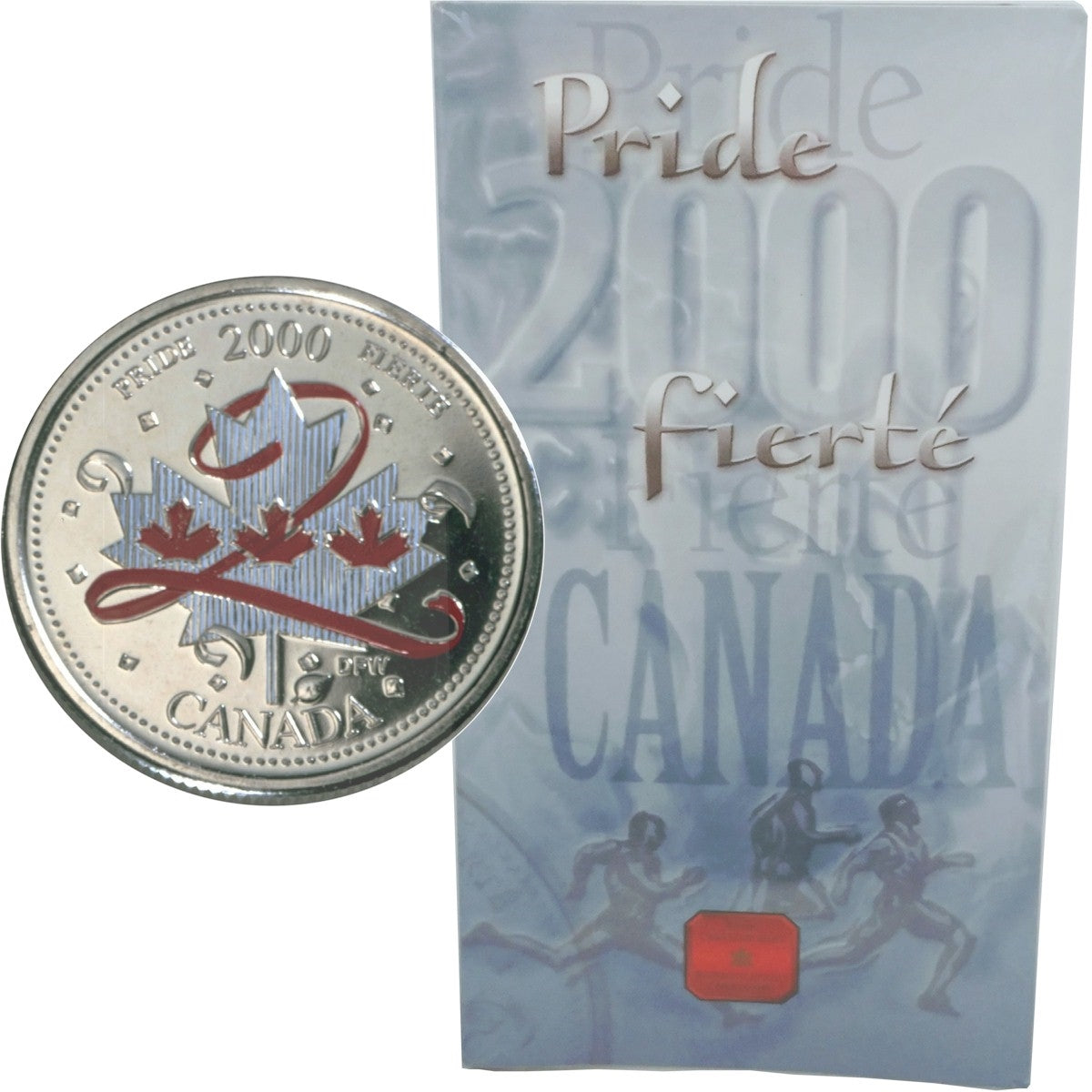 2000 - Canada - 25c - January, Pride, Colourised – MK Coins