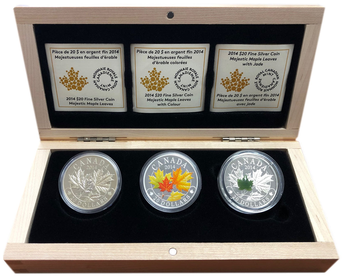 2014 - Canada - Majestic Maple Leaves Set – MK Coins