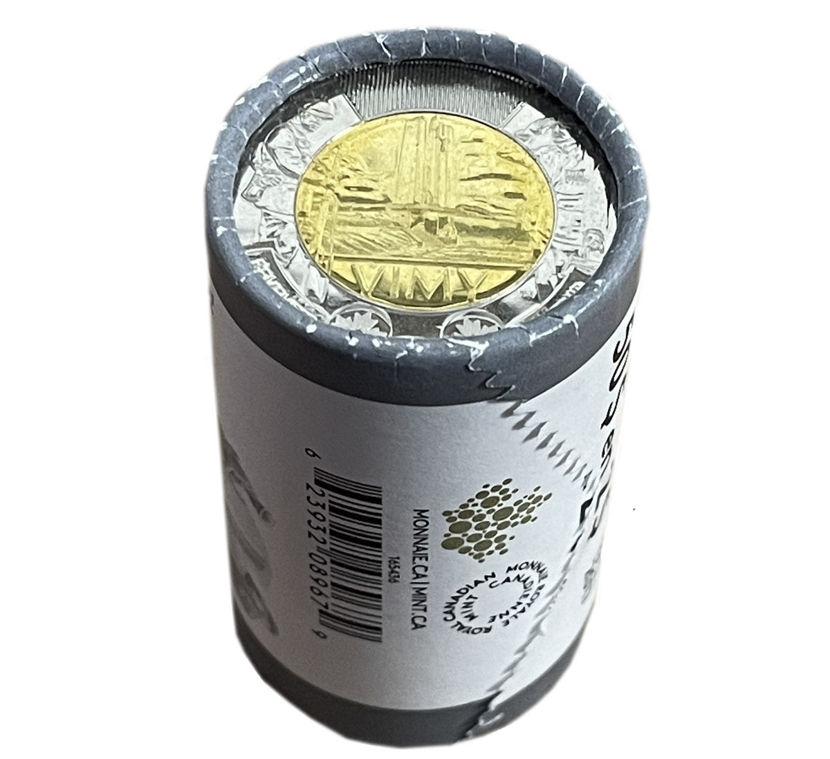 2017 - $2 - Vimy Ridge (non-coloured) - Special RCM Wrapped Roll (25pc ...